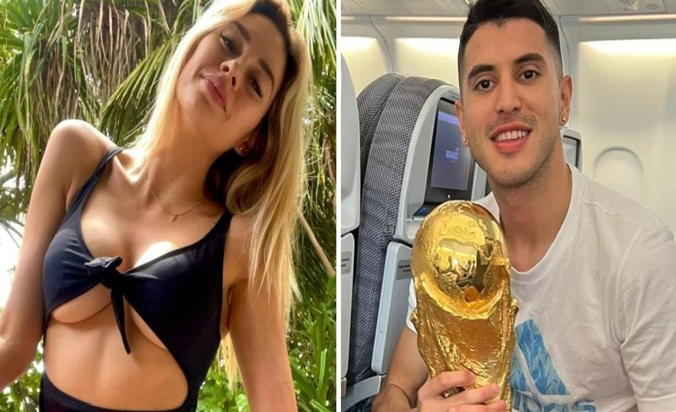 La expareja de Exequiel Palacios le vendió la camiseta y la medalla de campeón del mundo • PostaNews